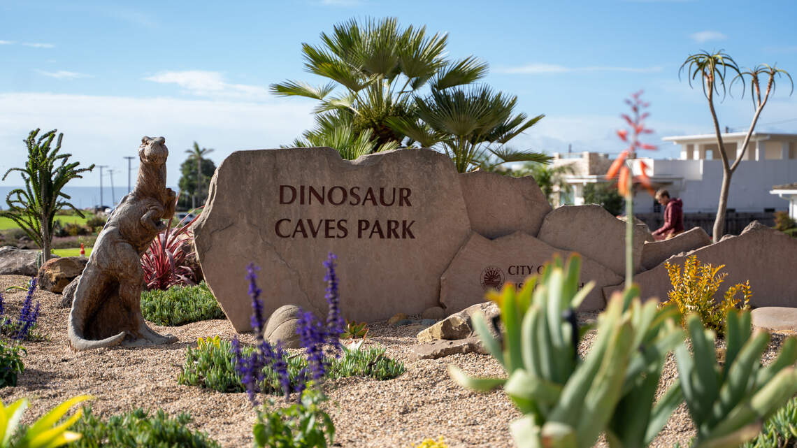 Succulent garden planted at Dinosaur Caves Park in Pismo Beach | San ...