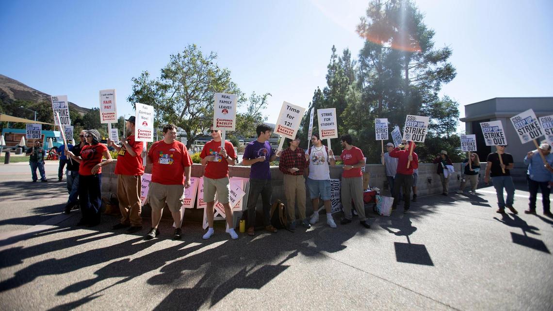 CSU faculty union protests for pay increase at Cal Poly SLO | San Luis ...