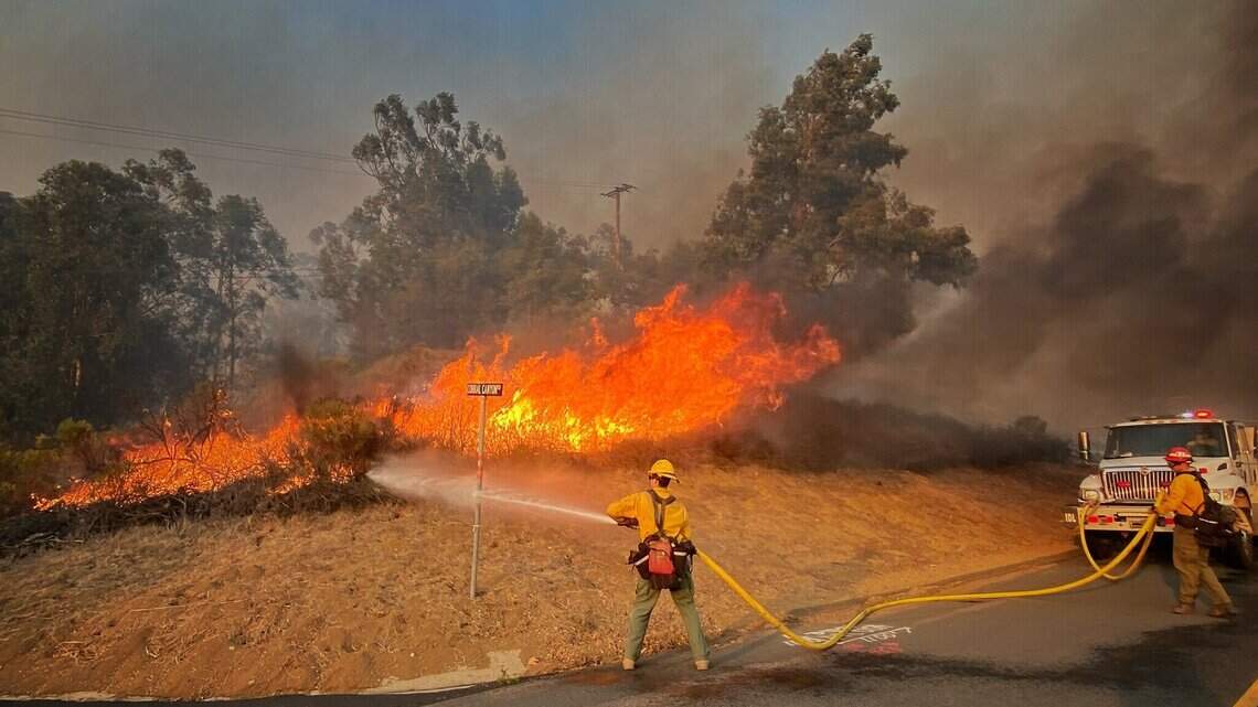 See photos, video of Alisal wildfire in Santa Barbara County | San Luis ...