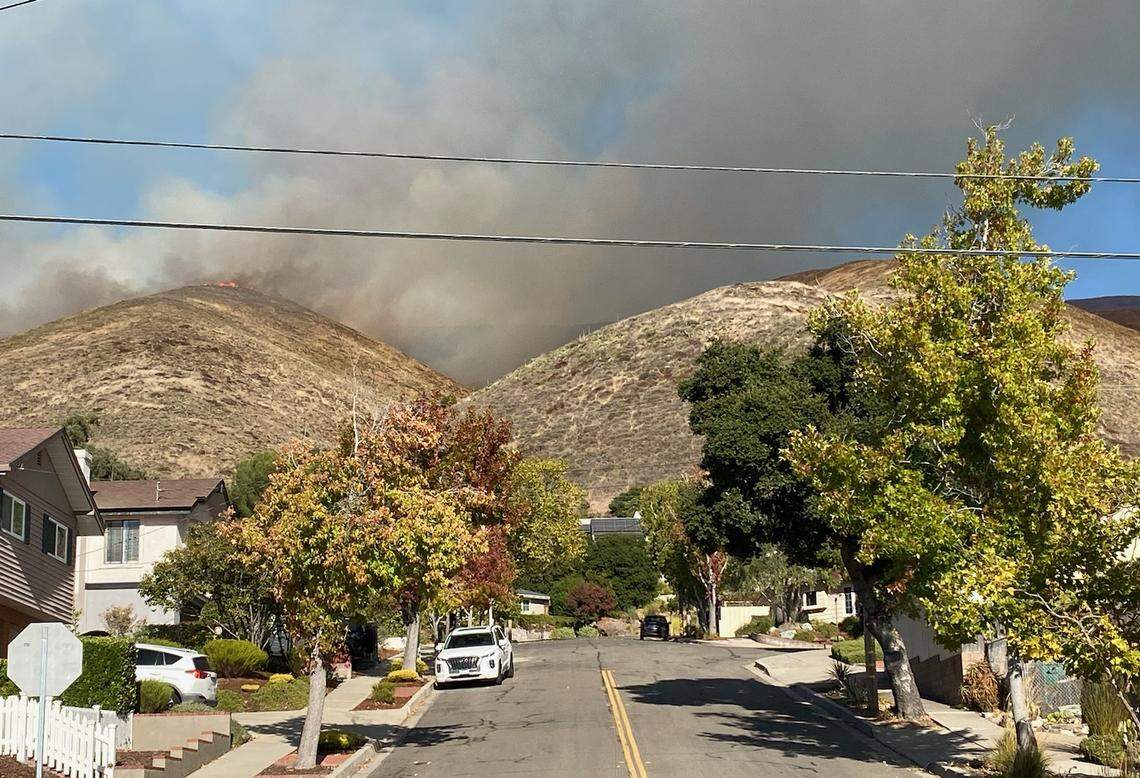 SLO wildfire burns near high school, evacuations lifted | San Luis ...